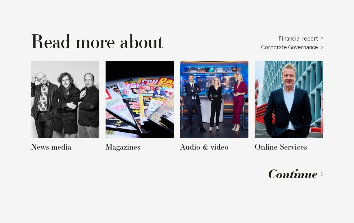 Section overview - DPG Media Annual Report 2022